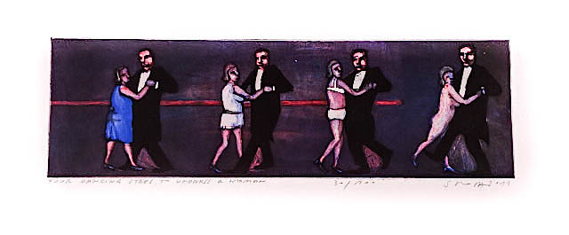 Four Dancing steps to undress a Woman - Galerie Raulin-Pompidou